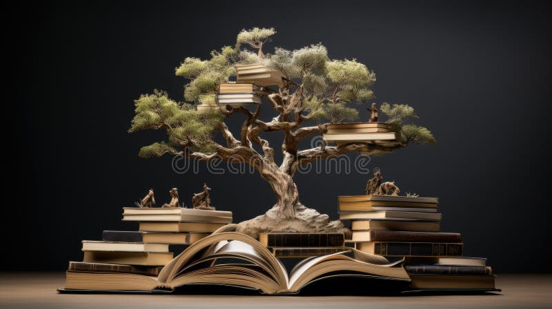 Book Tree, Tree of Knowledge Stock Photo - Image of storytelling, paper ...