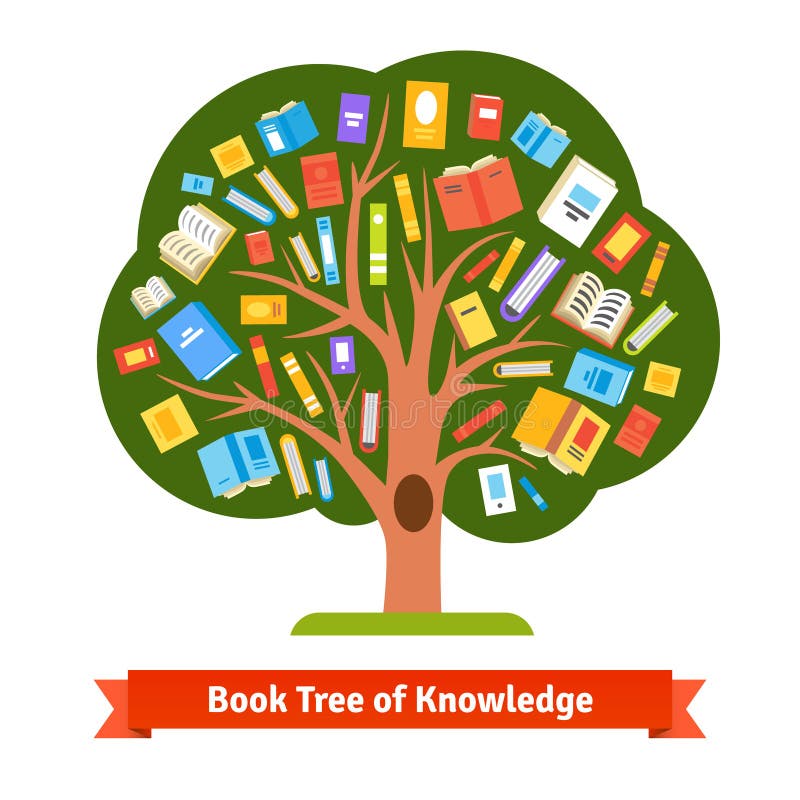 School Tree of Knowledge and Children Education Stock Vector ...