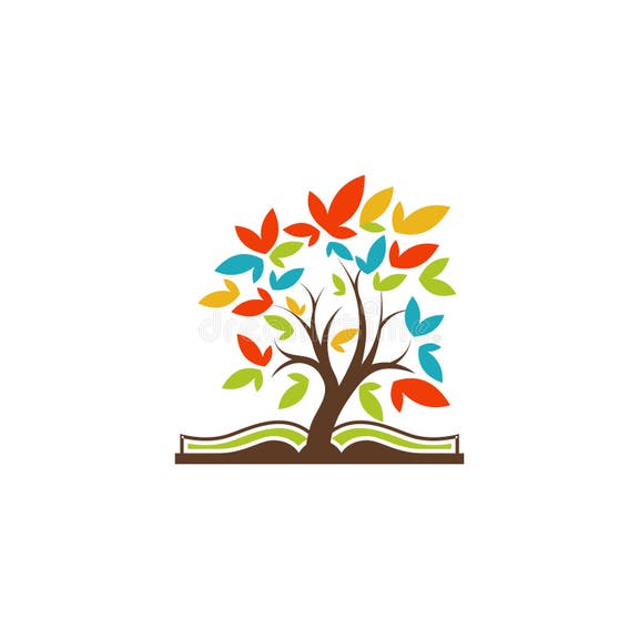 Book tree logo stock vector. Illustration of literature - 124741289