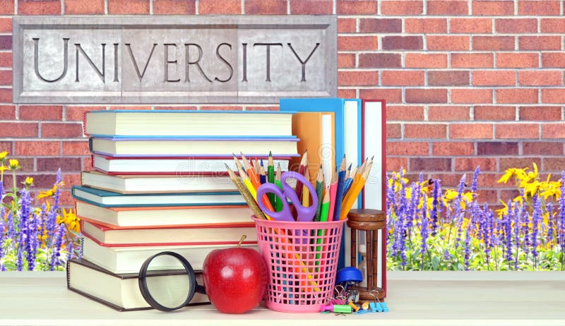 Book and university stock image. Image of notebook, brick - 68755069