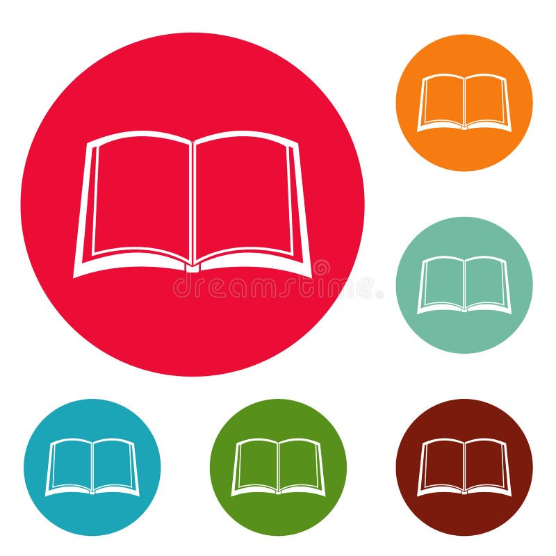 Book University Icons Circle Set Vector Stock Vector - Illustration of ...