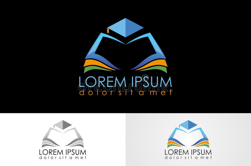 Book university logo stock vector. Illustration of book - 106945572