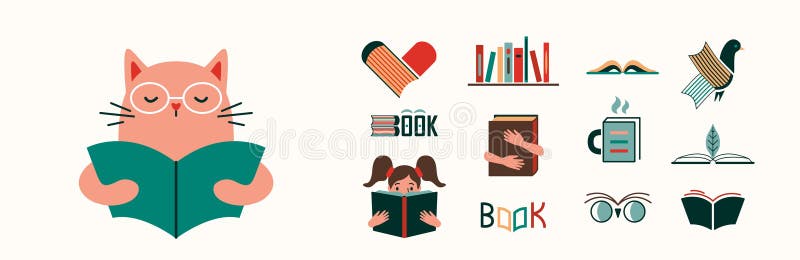 Book Vector Design Illustration. Abstract Color Business Brand Concept ...