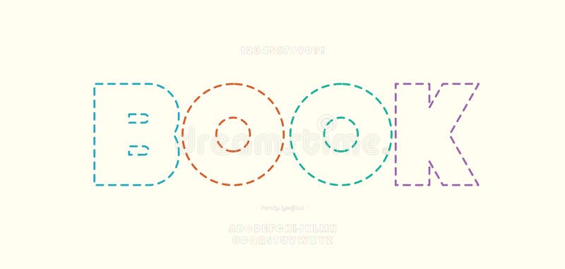 Book Vector Font Bold Colorful Style Stock Vector - Illustration of ... Book Vector Font Bold Colorful Style Stock Vector - Illustration of ...
