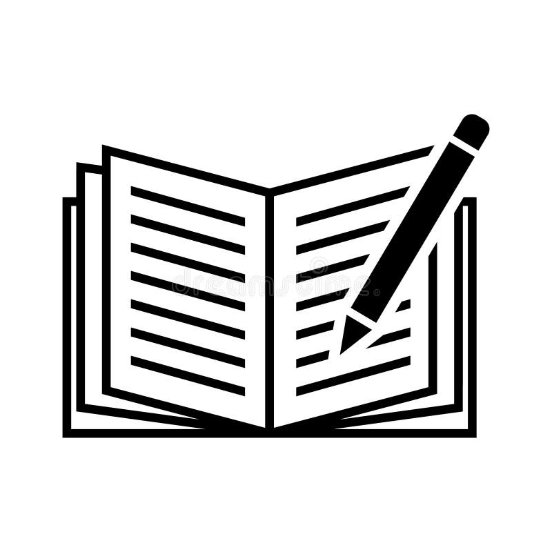 Book Vector Icon. Note Illustration Symbol. Bookstore Sign or Logo ...