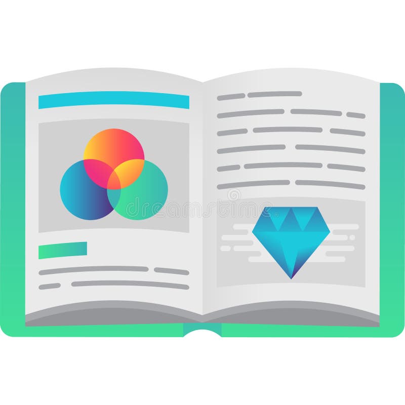 Book Vector Open Page Icon Isolated on White Stock Vector ...