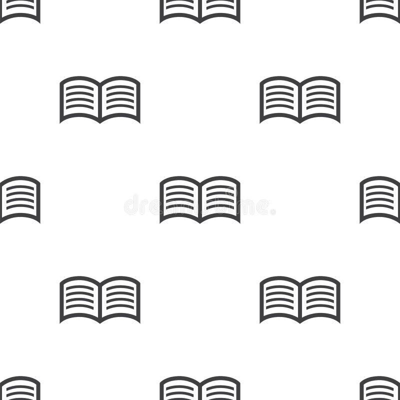 Book, Vector Seamless Pattern Stock Vector - Illustration of studying ...