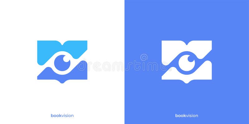Creative Book Vision Logo. Book and Eye Lens Camera View Stock Vector ...