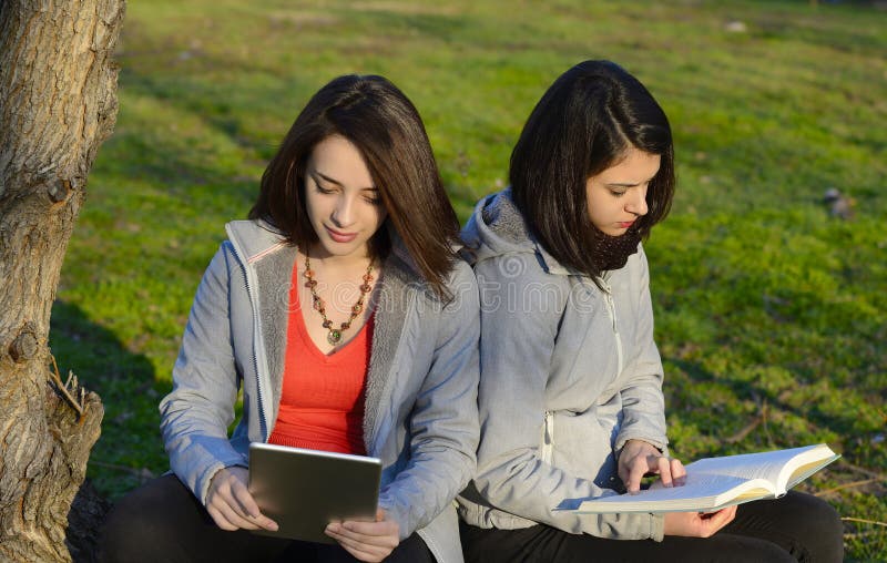 Book vs Tablet stock image. Image of network, browsing - 39705345