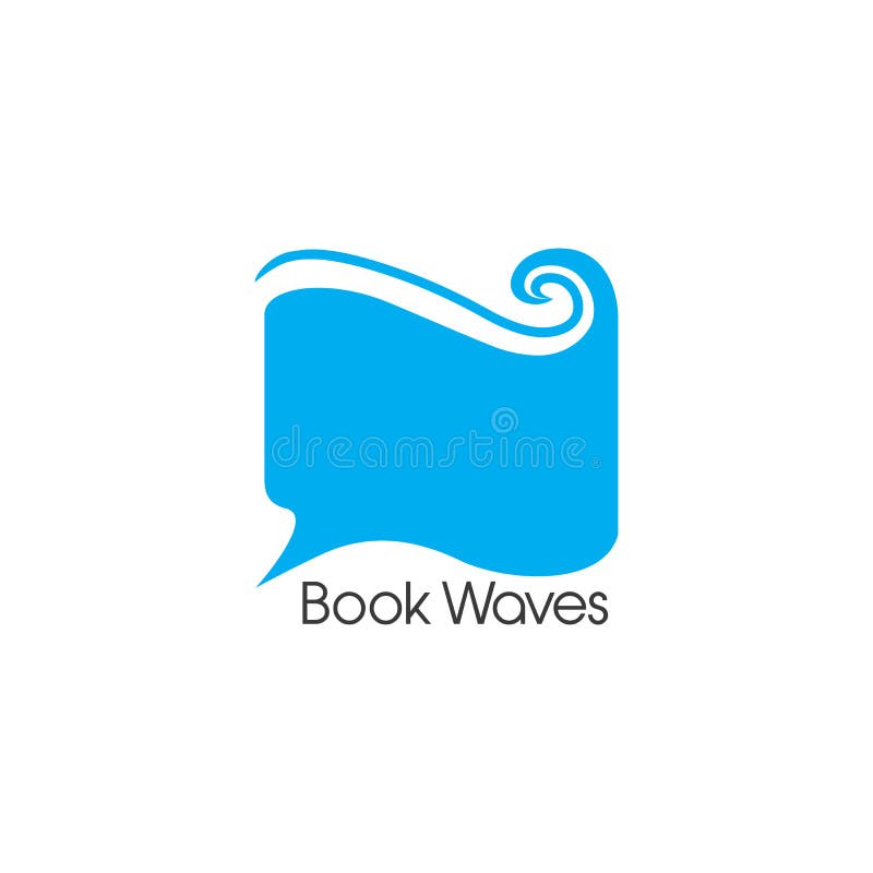 Book Wavy Shape Talk Education Symbol Vector Stock Vector ...