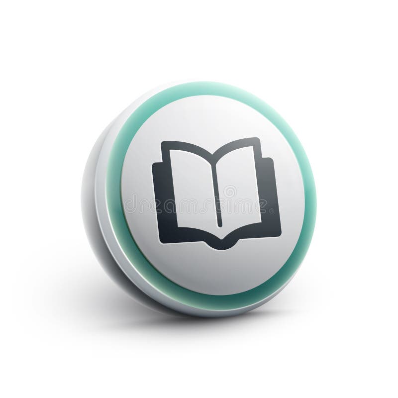 Book web icon stock illustration. Illustration of emboss - 114690003