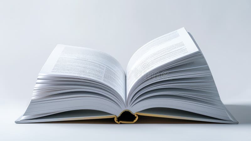 A Book with White Pages on a Light Background,Generated by AI Stock ...