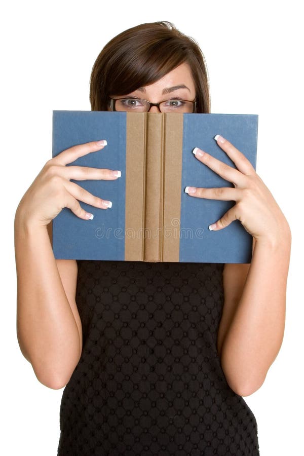 Book Woman stock image. Image of books, people, glasses - 5249363