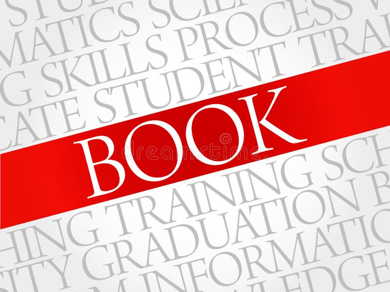 BOOK word cloud stock illustration. Illustration of author - 205521268