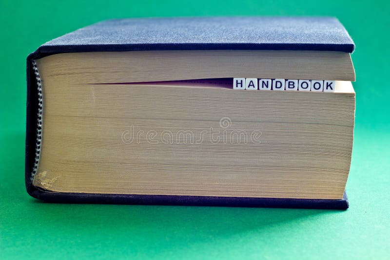 It is Book with Word Handbook. Stock Image - Image of bookstore, book ...