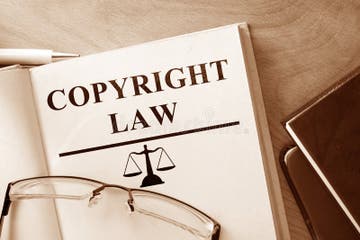 Book with Words Copyright Law. Stock Photo - Image of information ...
