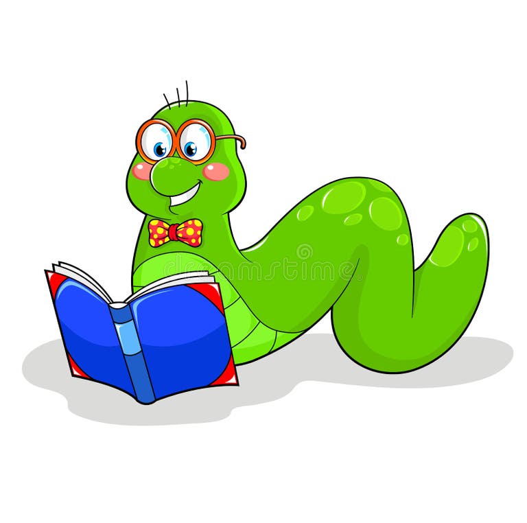 Bookworm Reading Stock Illustrations – 18,102 Bookworm Reading Stock ...
