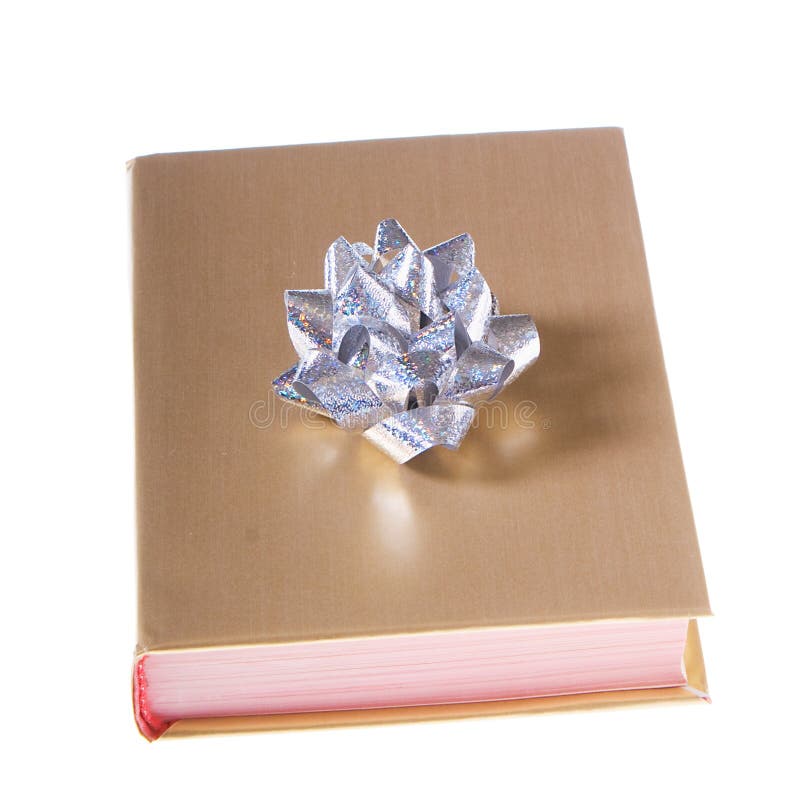 Book Wrapped Gold Red Yellow Bow Stock Photos - Free & Royalty-Free ...