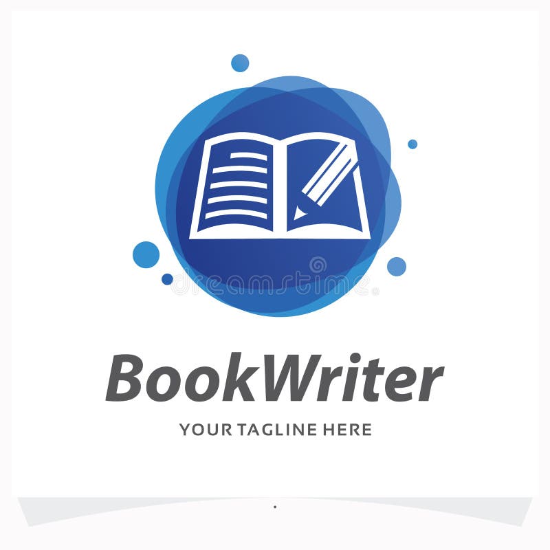 Set of Book Writer Logo Template Design Vector, Feather Book Logo ...