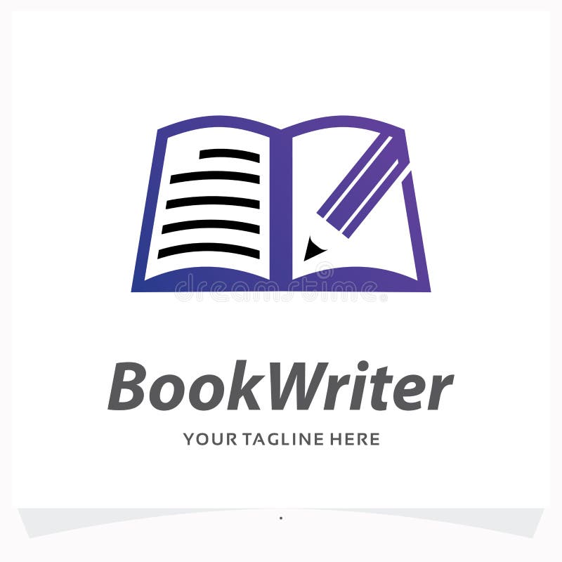 Writer Logo Design Template Stock Vector - Illustration of icon, office ...