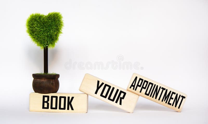 Book Your Appointment the Text for the Appointment on Wooden Blocks and ...