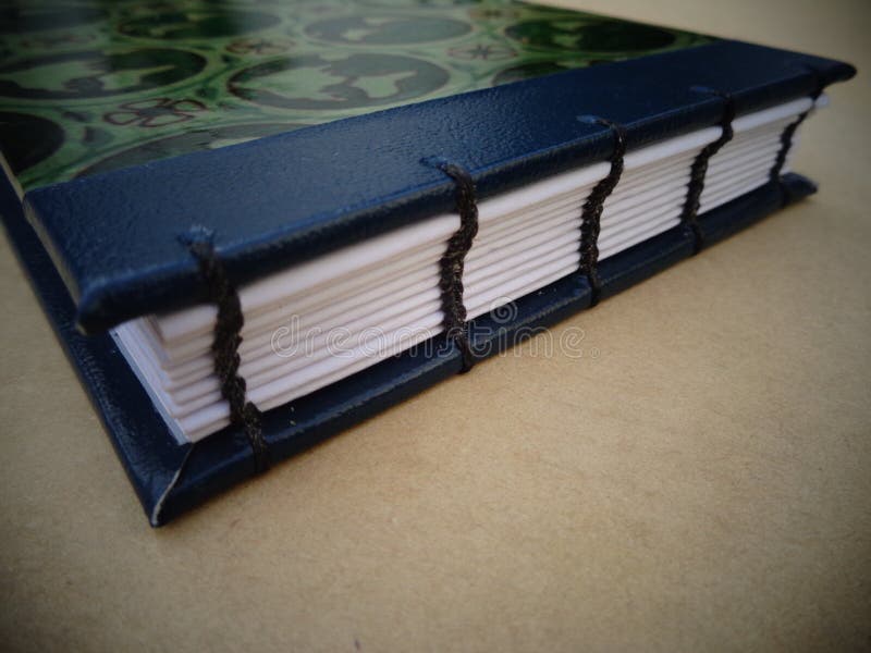 Bookbinding notebook stock photo. Image of handmade - 141280240