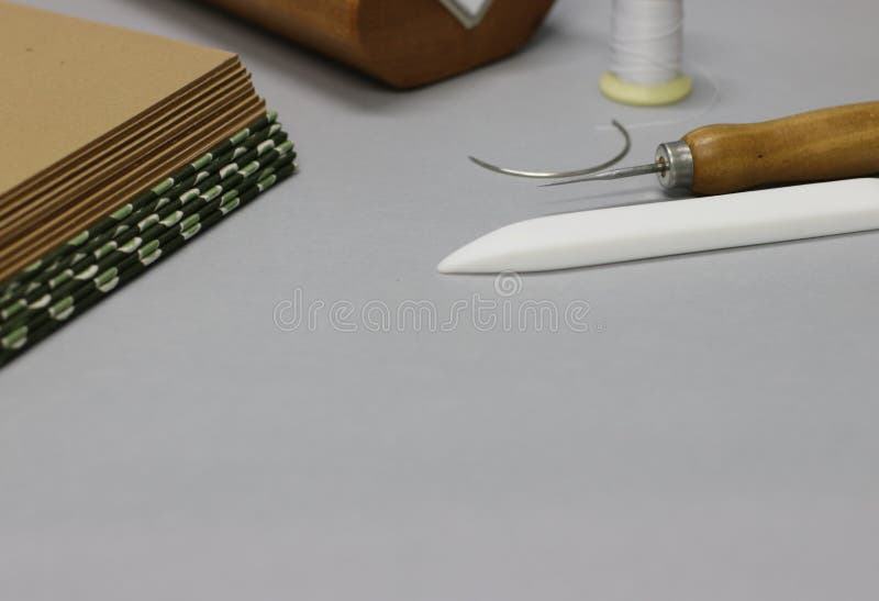 The bookbinding process stock image. Image of process - 138869405