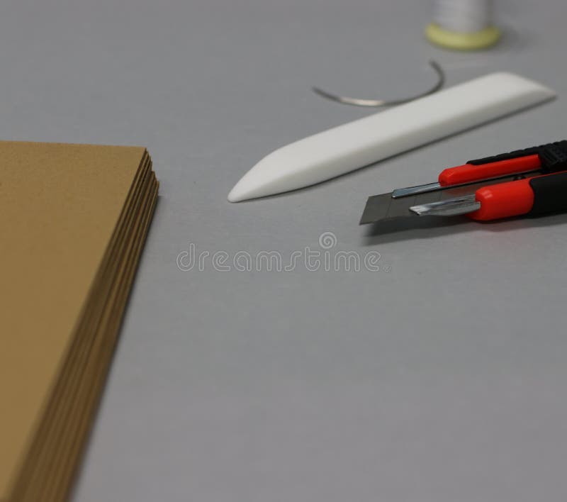 The bookbinding process stock photo. Image of book, process - 138869426