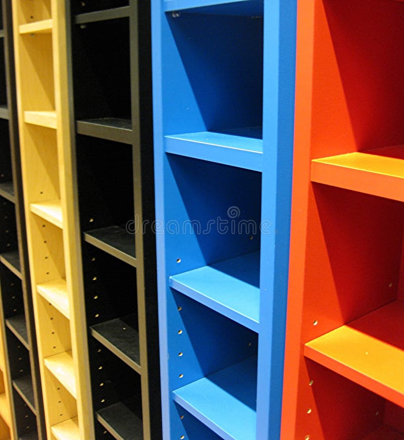 Bookcase stock photo. Image of home, bright, doors, case - 14314230