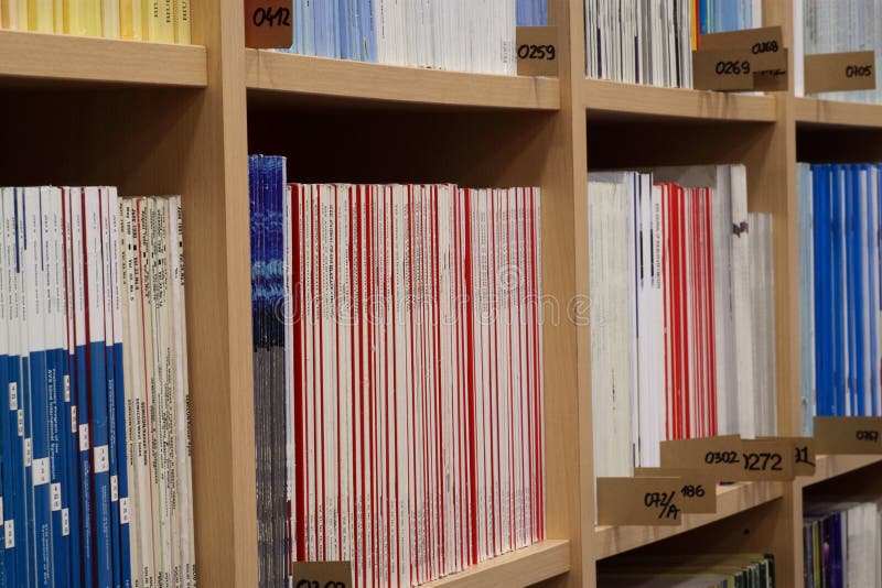 Bookcase with books stock photo. Image of paper, story - 12404166