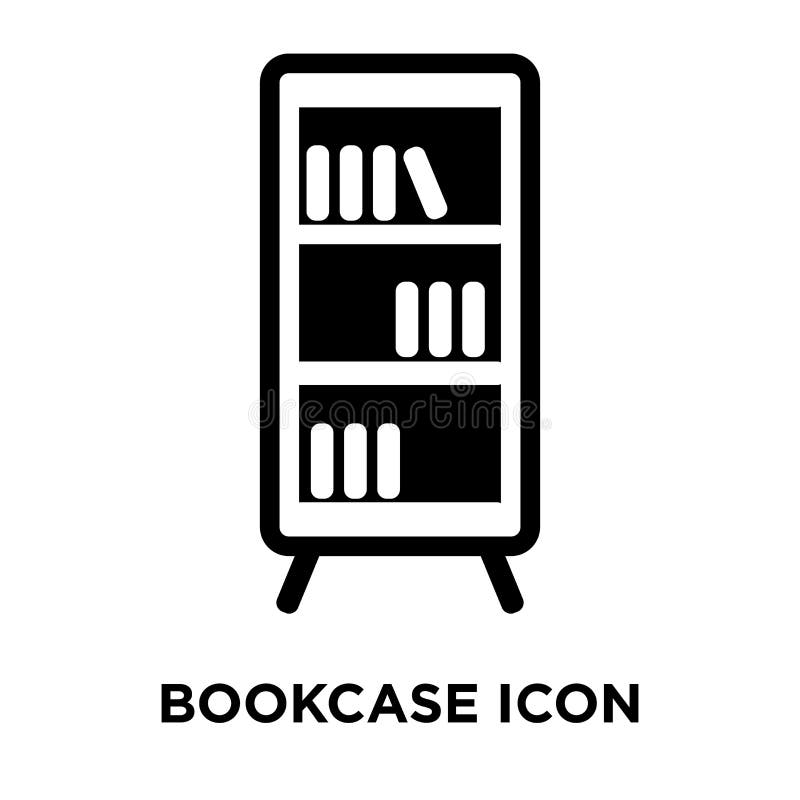 Bookcase Icon Vector Isolated on White Background, Logo Concept Stock ...
