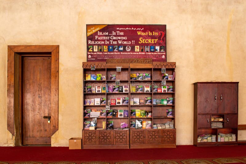 A Bookcase Inside Amr Bin As Mosque, Cairo Editorial Image - Image of ...