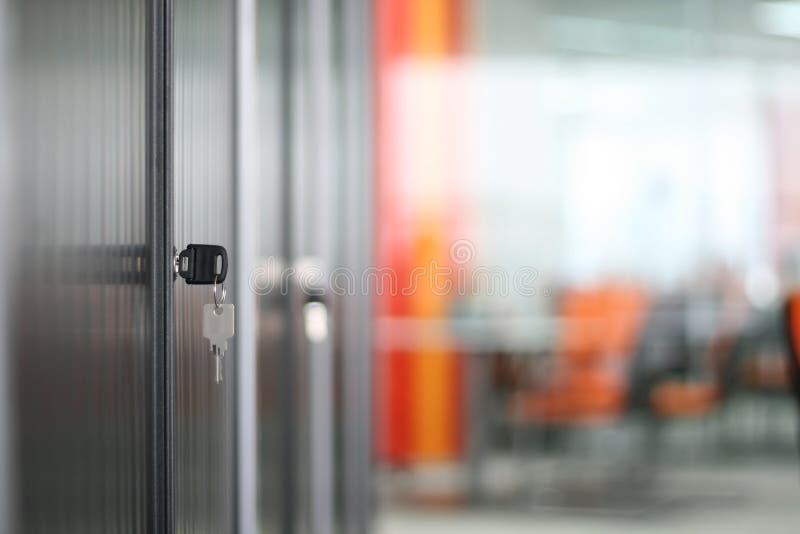Bookcase and Keys in Modern Office Stock Photo - Image of keys ...