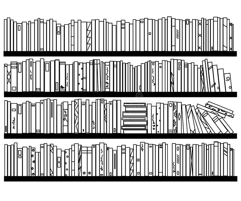 Bookcase Sketch Stock Illustrations – 685 Bookcase Sketch Stock ...