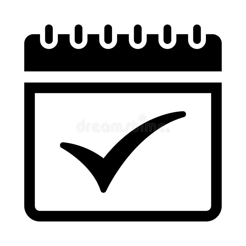 Booked Date Icon stock illustration. Illustration of graphic - 366375719
