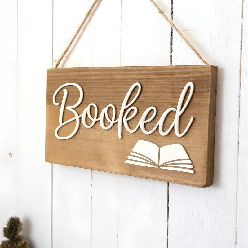 "Booked Sign for Shop stock illustration. Illustration of sold - 357375663