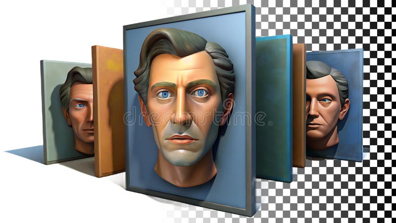 Bookends with Faces Decorative Book Supports Home Decor Png Transparent ...