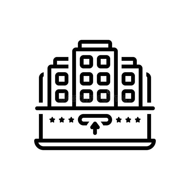 Hotel Reservation Line Icon Stock Illustrations – 1,321 Hotel ...