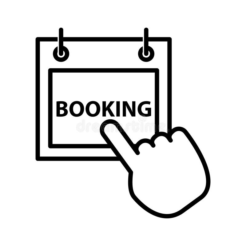 Booking Icon in Trendy Design Style. Booking Icon Isolated on White ...