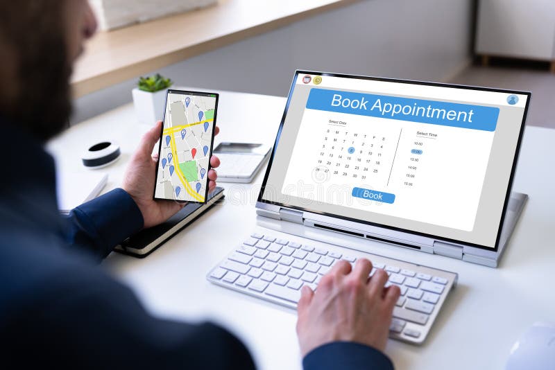Booking Meeting Calendar Appointment Stock Image - Image of digital ...