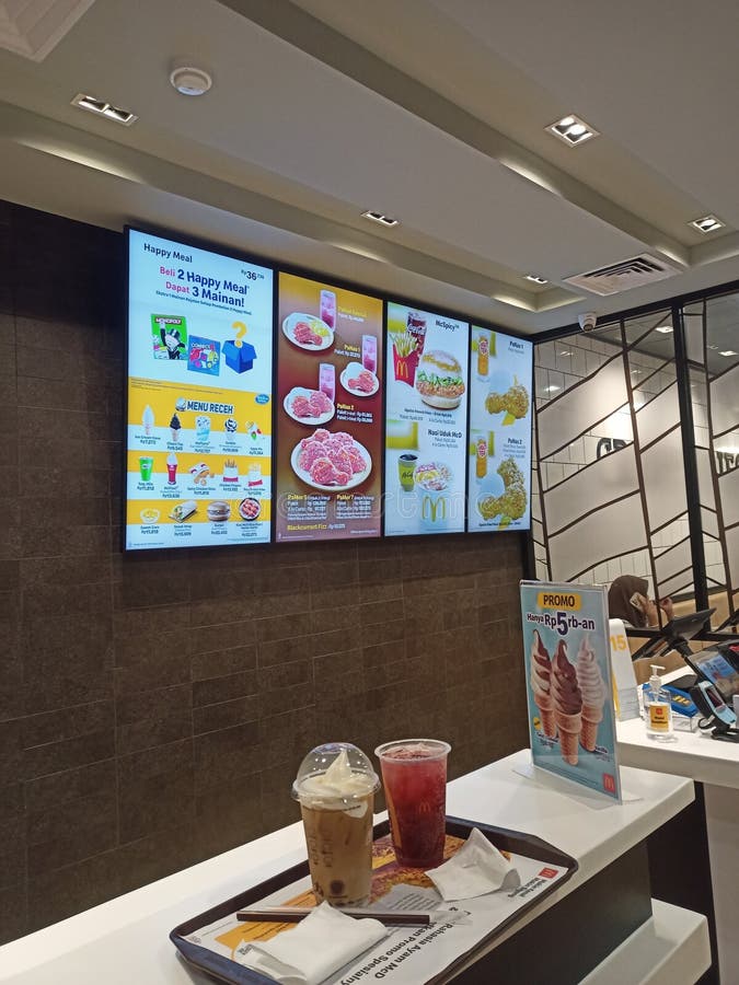 Booking Order in McDonald& X27;s Indonesia. Editorial Photo - Image of ...