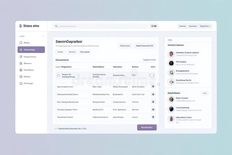 Booking Platform User Interface Stock Illustration - Illustration of ...