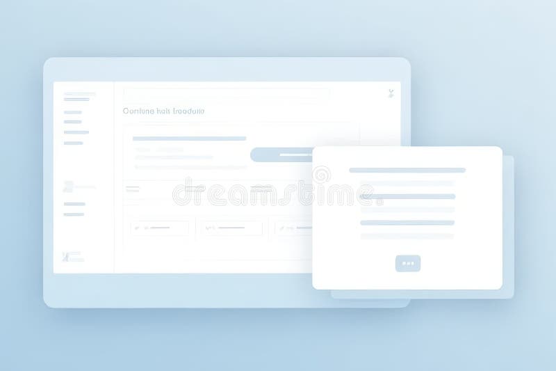 Booking System User Interface Stock Illustration - Illustration of ...