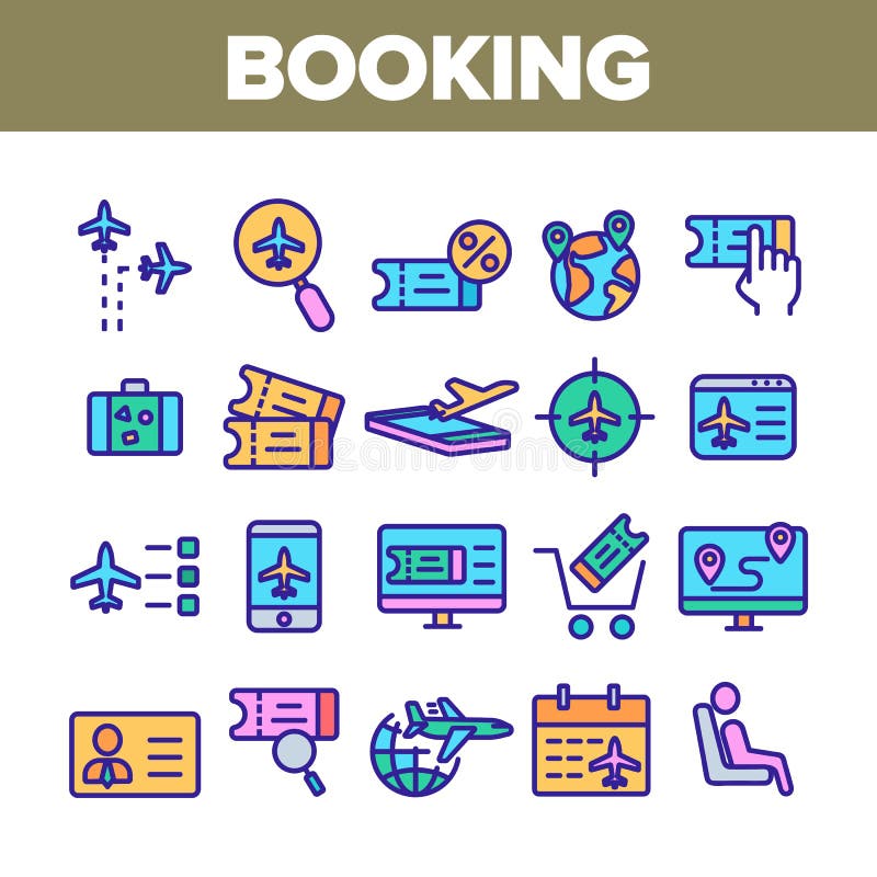 Booking Pictograms Stock Illustrations – 343 Booking Pictograms Stock ...