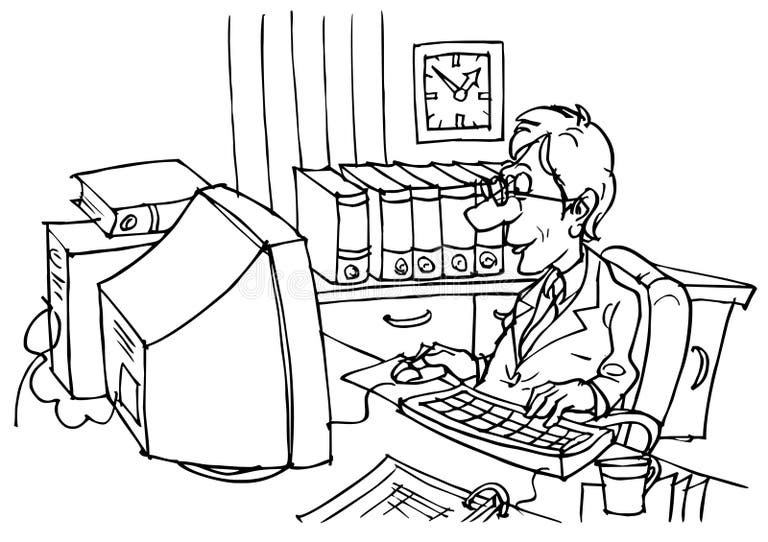 Bookkeeper Cartoon Stock Illustrations – 690 Bookkeeper Cartoon Stock ...