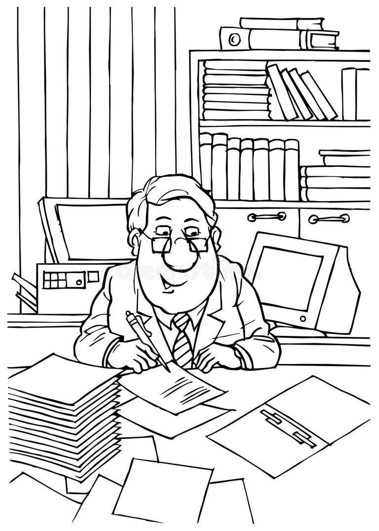 Bookkeeper Cartoon Stock Illustrations – 634 Bookkeeper Cartoon Stock ...