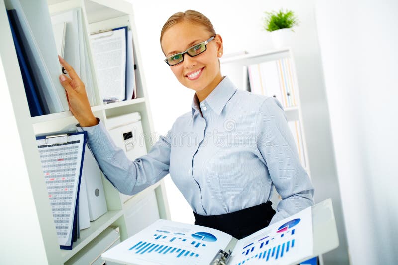 Bookkeeper stock image. Image of business, feminine, busy - 23780793
