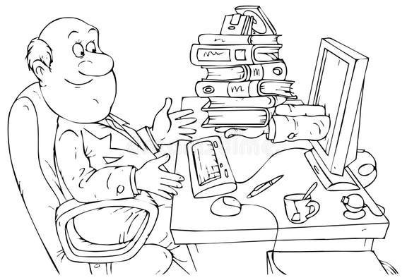 Bookkeeper Cartoon Stock Illustrations – 634 Bookkeeper Cartoon Stock ...