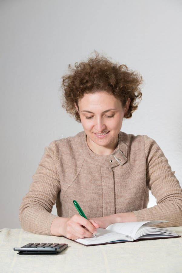 Bookkeeper stock image. Image of serious, notebook, work - 31474123