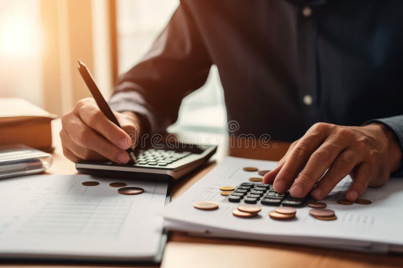 Bookkeeping and Accounting - Generative AI Stock Illustration ...